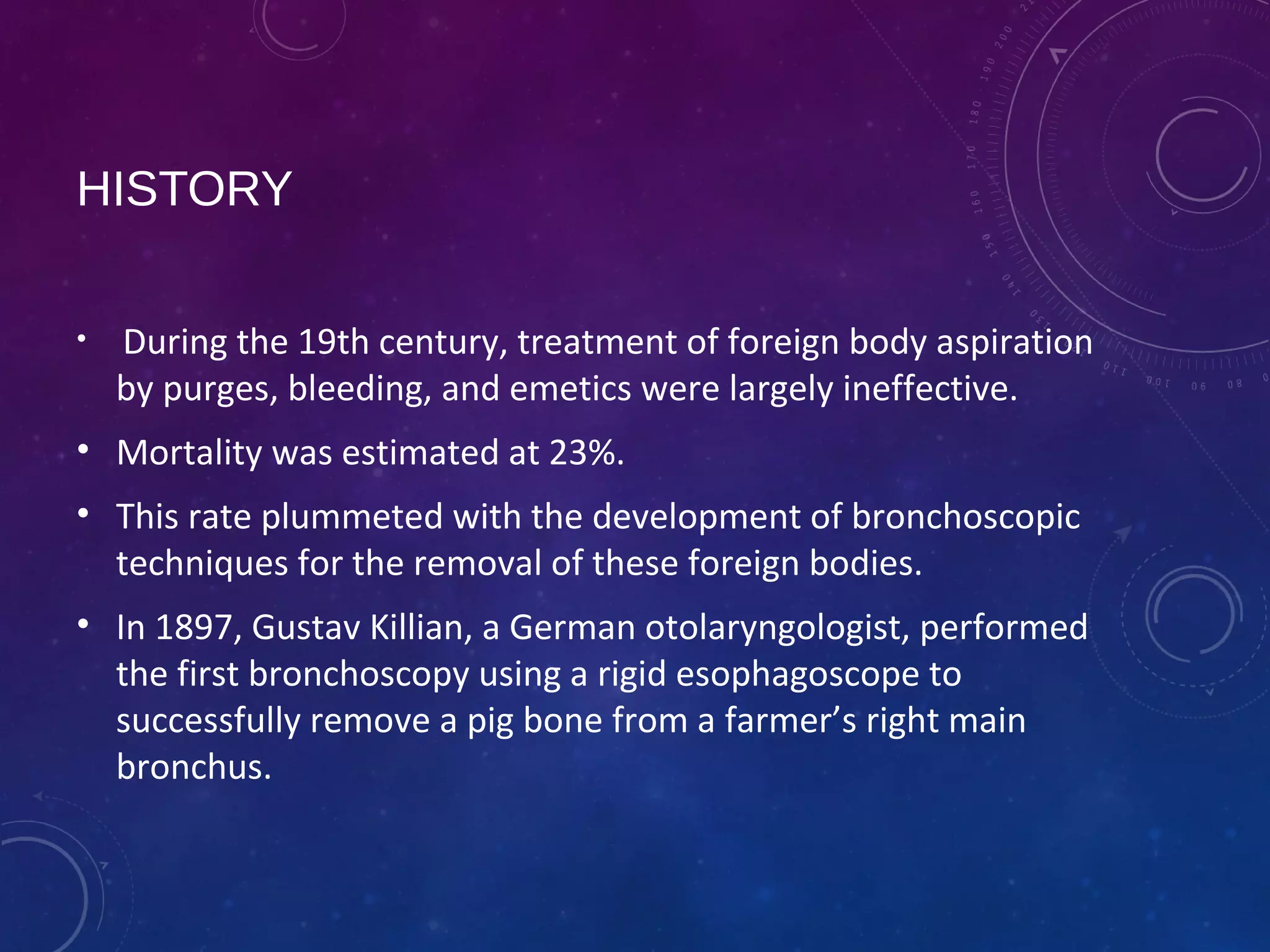 management of foreign body inhalation and bronchoscopy in children | PPT