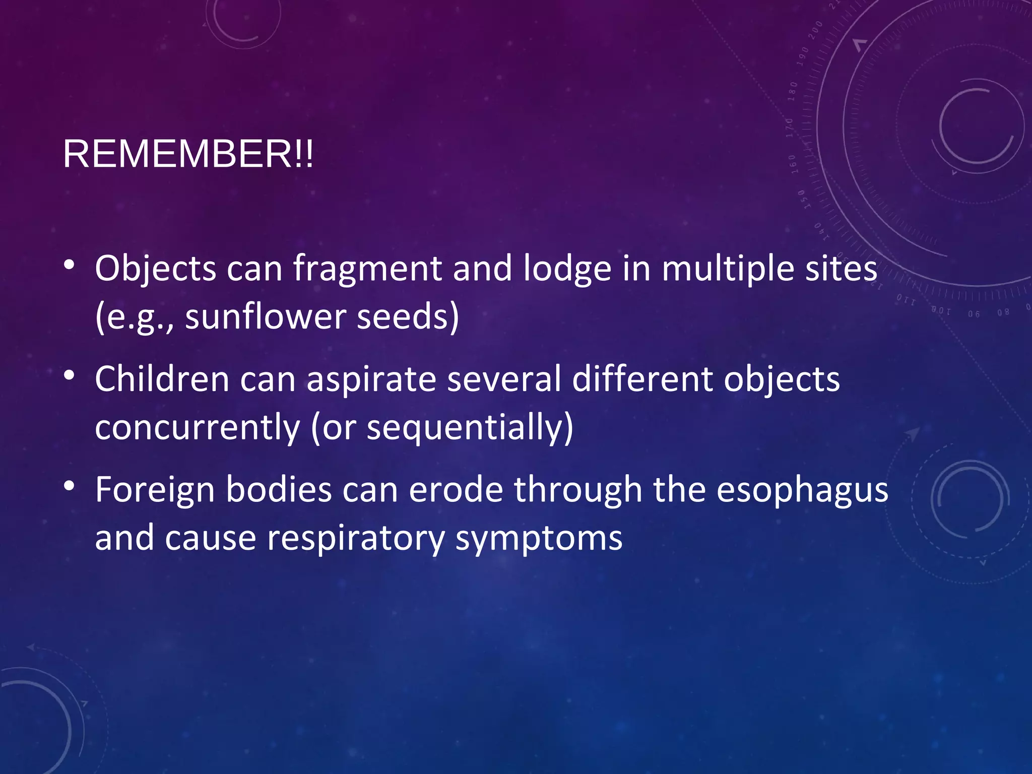 management of foreign body inhalation and bronchoscopy in children | PPT