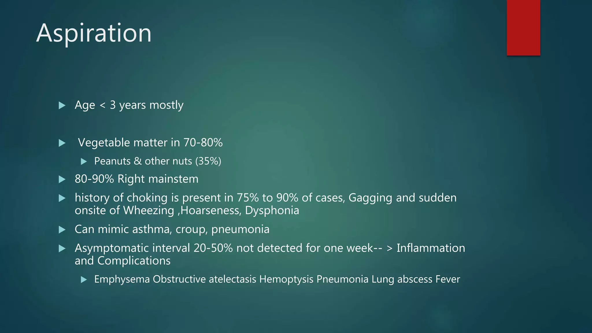 Foreign body in pediatrics | PPTX