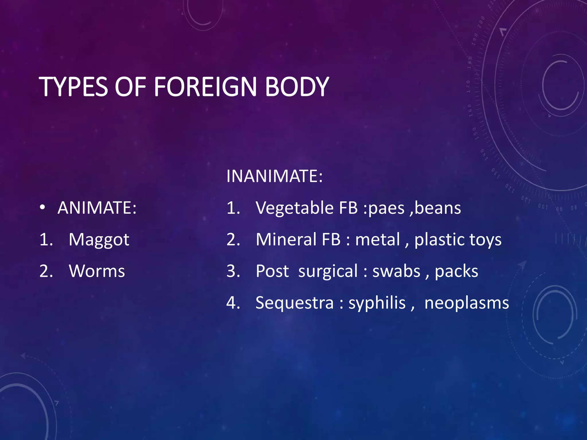 Foreign body nose | PPTX