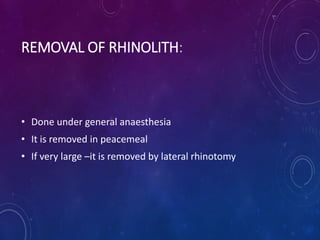 Foreign body nose | PPTX