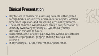 Foreign Body Obstruction - Esophagus.pptx