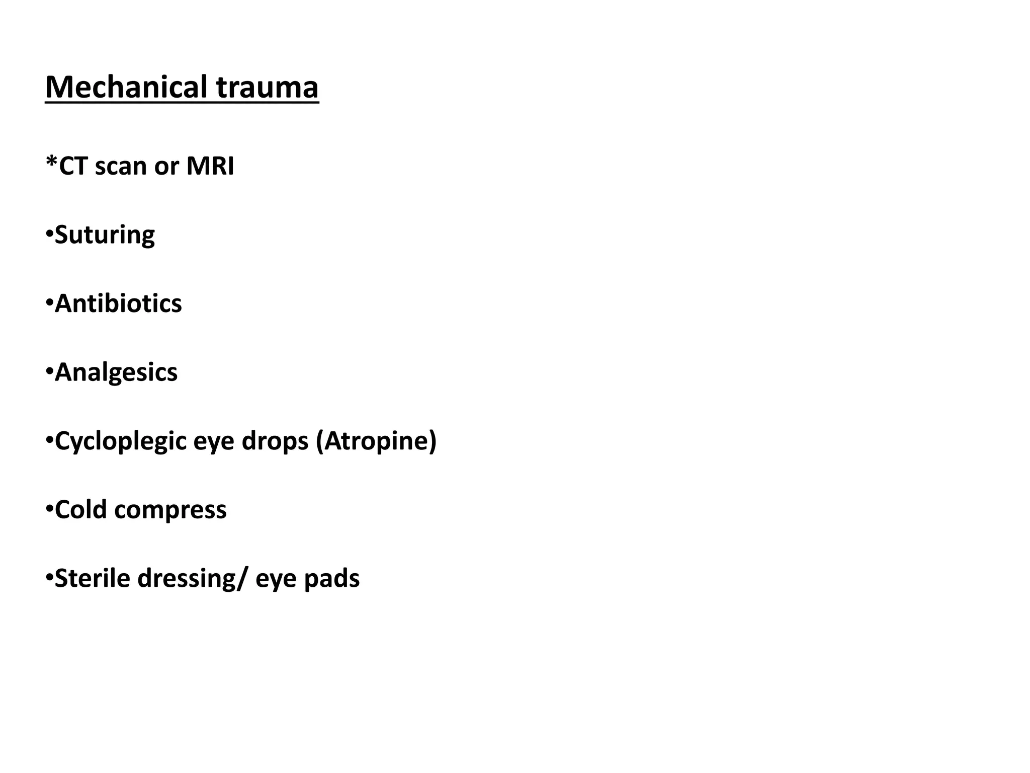Foreign body & trauma to the eye | PPTX