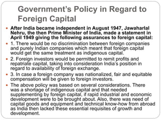 Foreign capital policy | PPTX