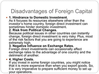Foreign capital policy | PPTX
