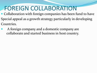 Foreign collaboration (ABEYSON JOSE) | PPT