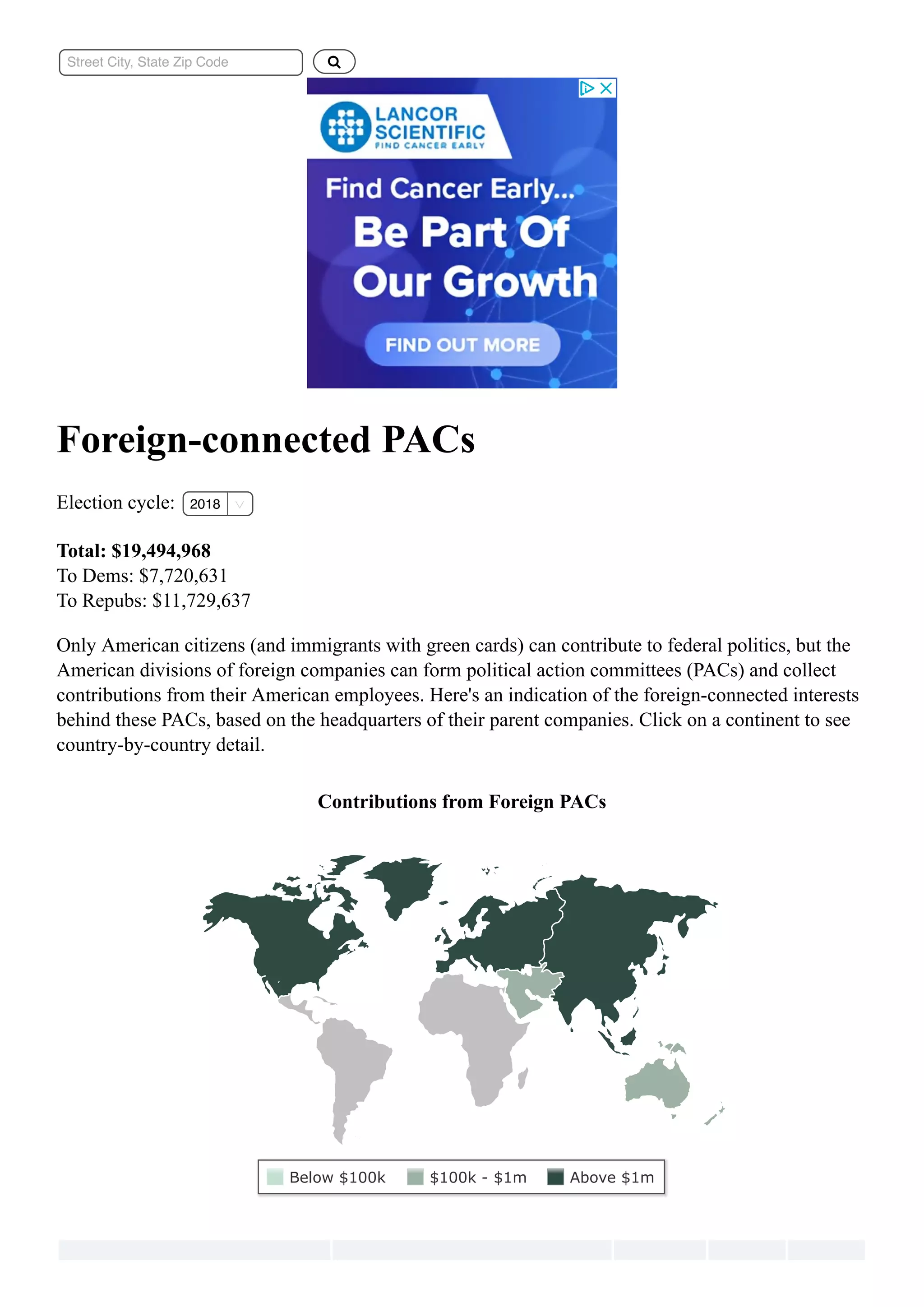 Foreign connected pacs @ opensecrets | PDF