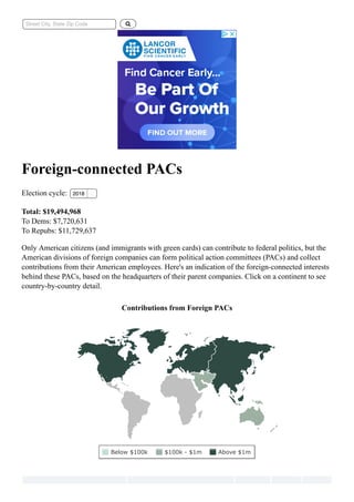 Foreign connected pacs @ opensecrets | PDF