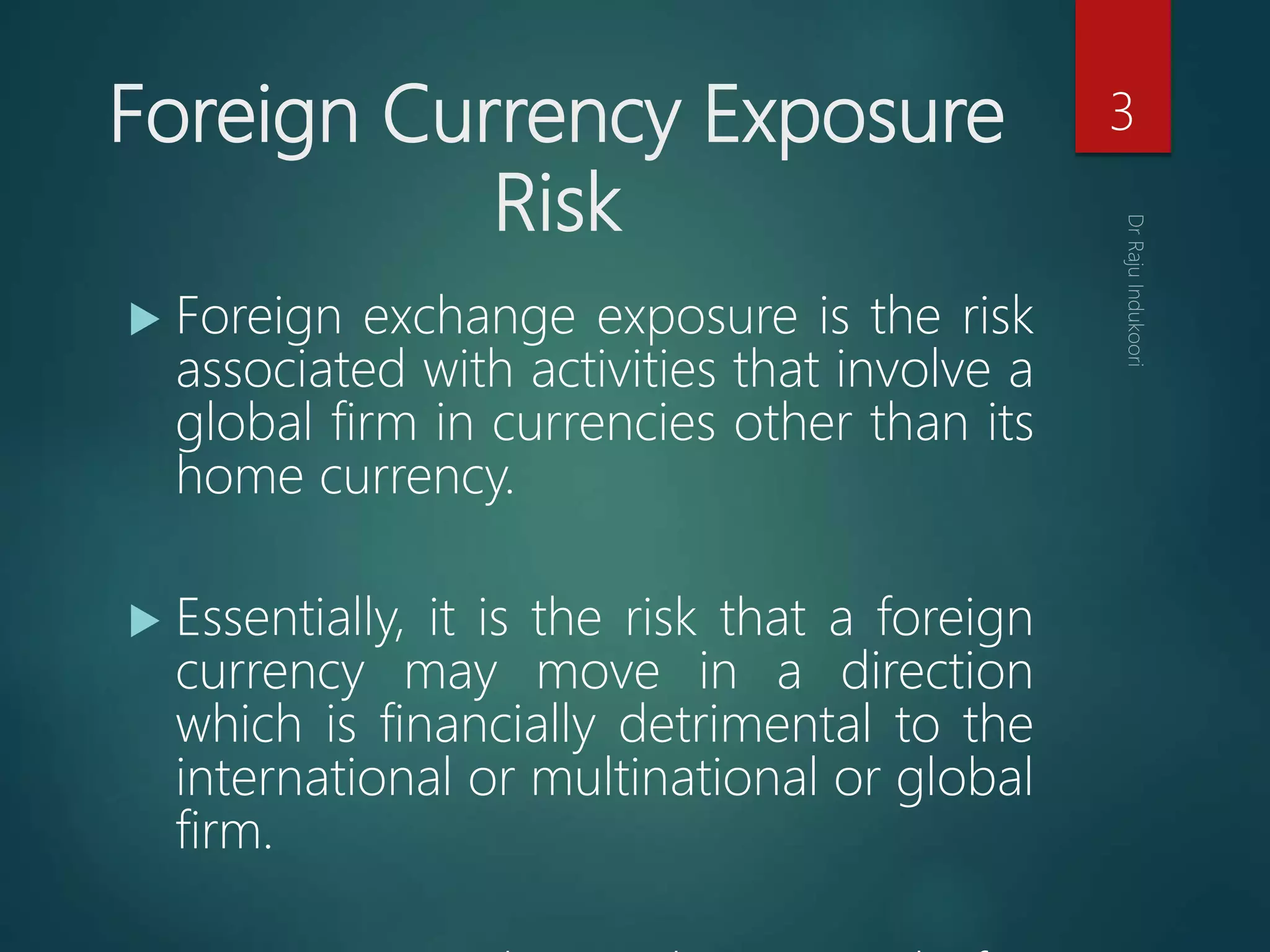 Foreign currency exposure | PPTX
