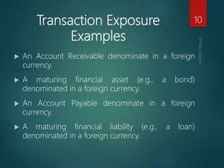 Foreign currency exposure | PPT