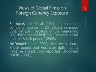 Foreign currency exposure | PPTX