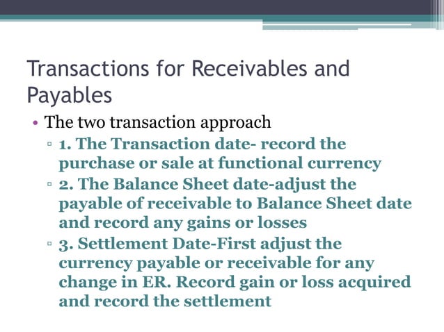 Foreign Currency Transactions | PPTX | Stocks and Bonds | Personal ...