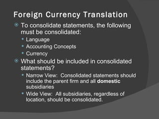 Foreign currency transilition | PPT