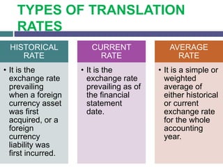 Foreign currency translation | PPTX