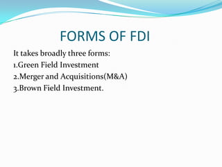 Foreign direct investment | PPTX