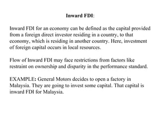 Foreign direct investment | PPT