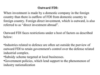 Foreign direct investment | PPT