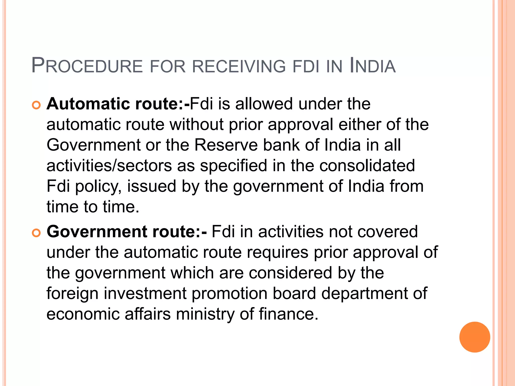 Foreign direct investment | PPTX