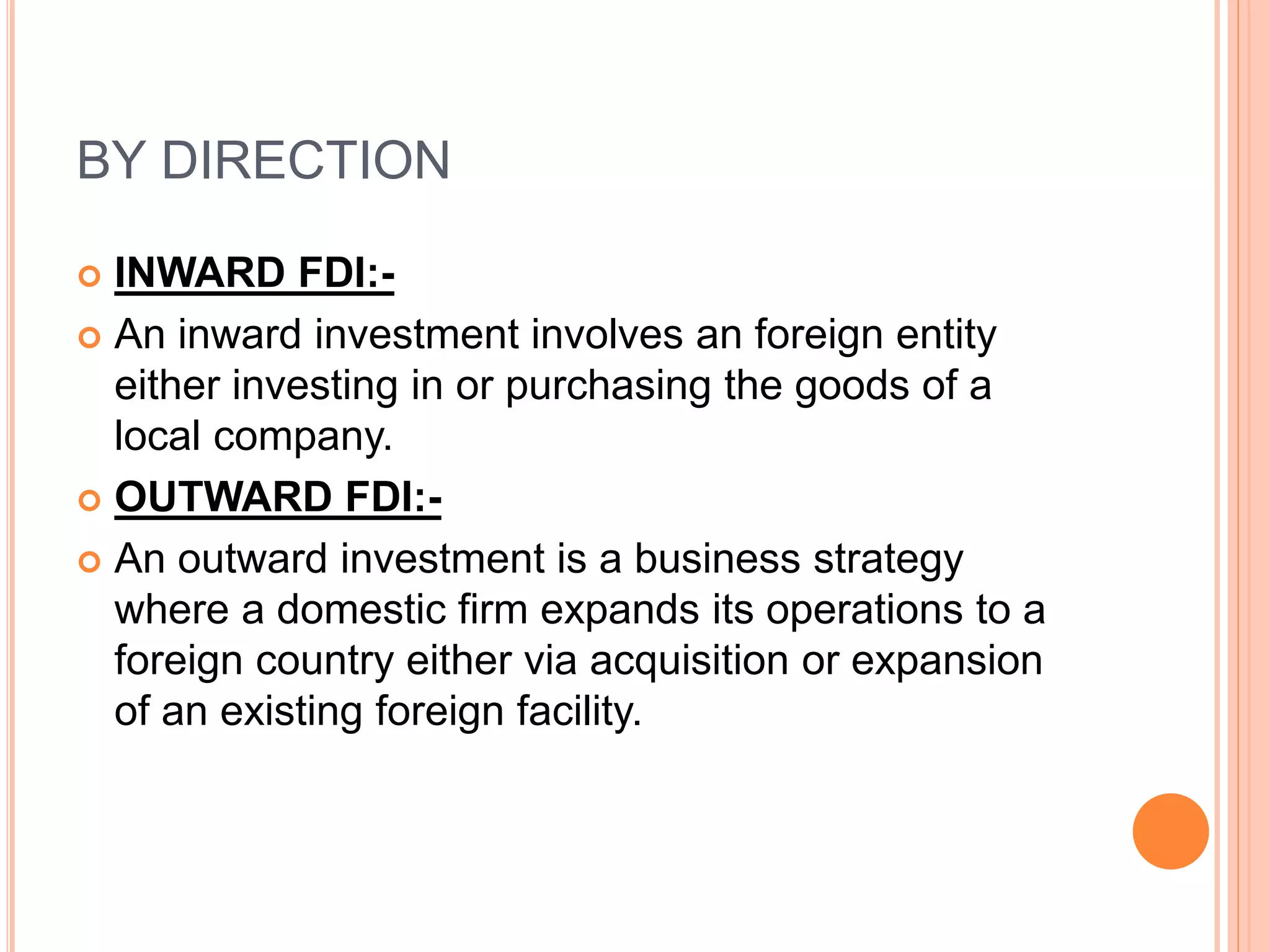 Foreign direct investment | PPTX