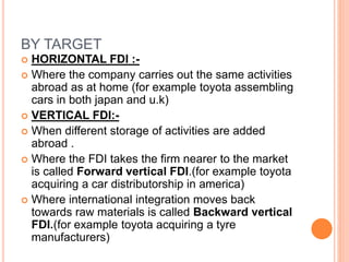 Foreign direct investment | PPTX