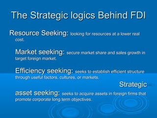 Foreign direct investment | PPT