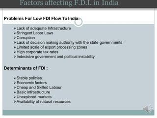 Foreign direct investment | PPTX | Business Accounting & Finance | Business