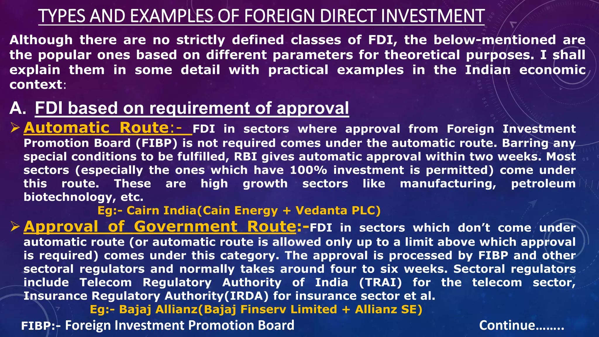 Foreign Direct Investment (FDI) | PPT