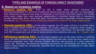 Foreign Direct Investment (FDI) | PPT