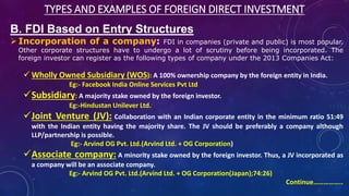 Foreign Direct Investment (FDI) | PPT