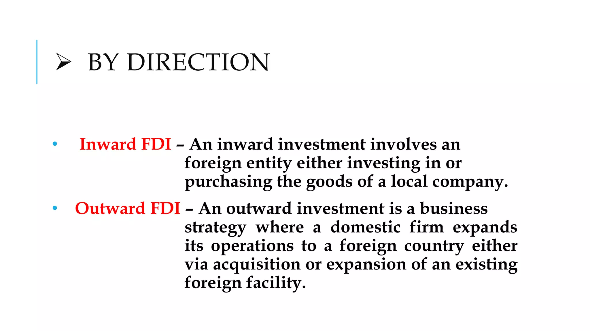 Foreign direct investment | PDF