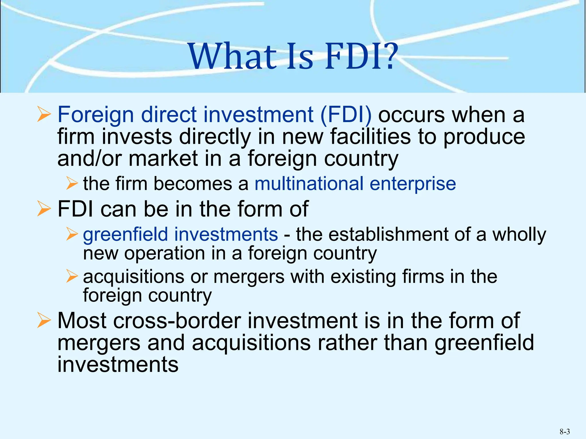 ForeignDirectInvestment.ppt | Free Download