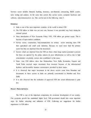 FDI and India | DOCX | Business Accounting & Finance | Business