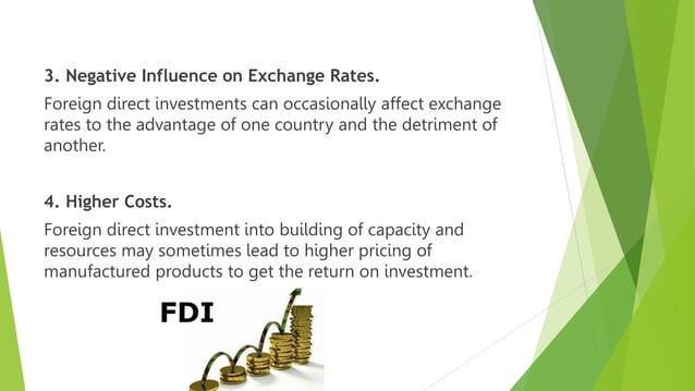 Foreign direct investment disadvantages | PPTX | Business | Business ...