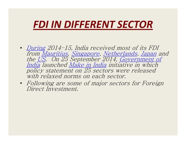 Foreign direct investment(fdi) | PDF | Business Accounting & Finance | Business