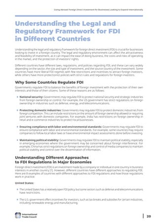 Foreign Direct Investment for Businesses Looking to Expand ...