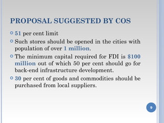Foreign Direct Investment In Retail | PPT