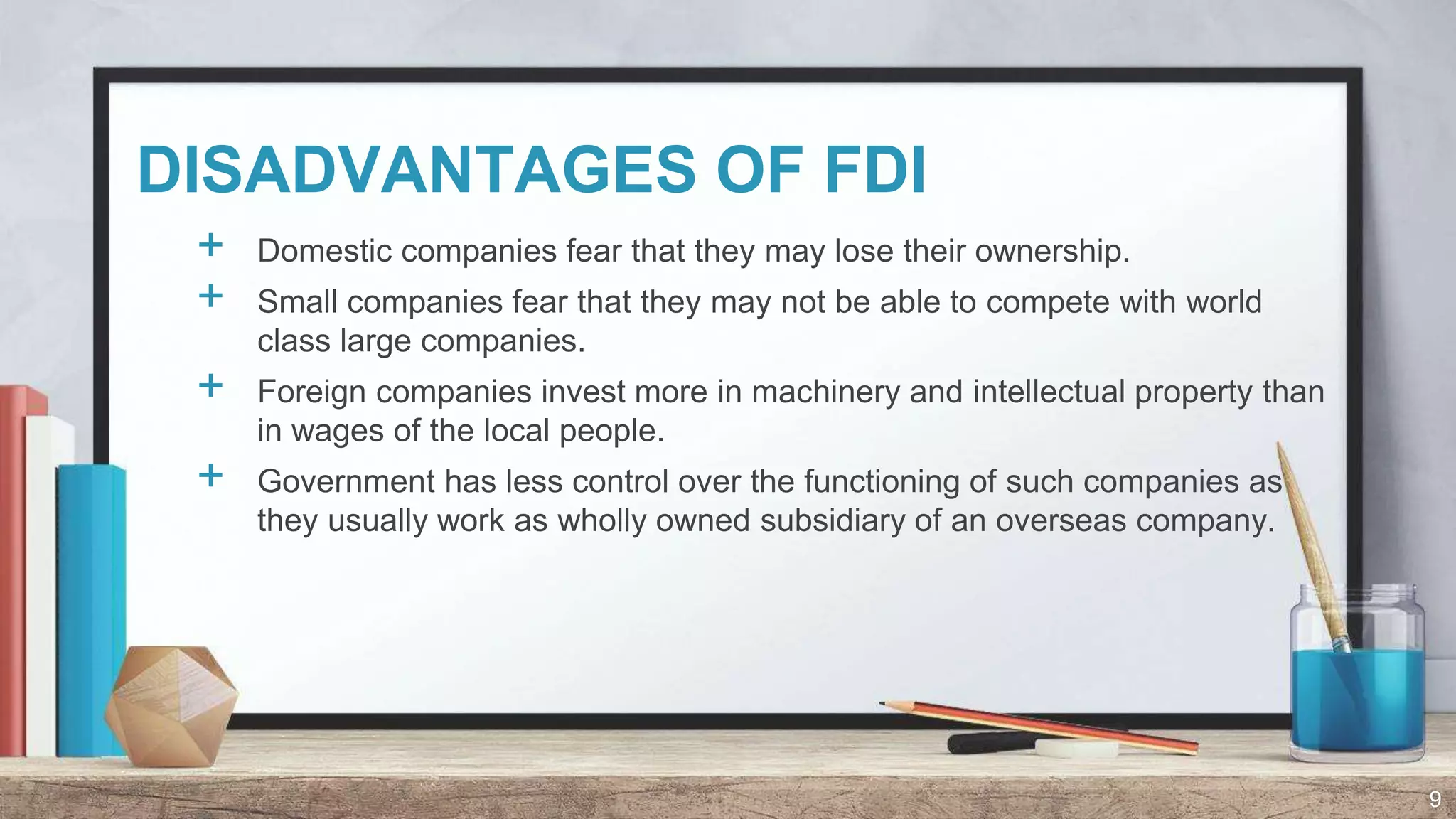 Foreign direct investment..FDI..ppt
