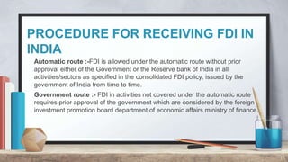 Foreign direct investment..FDI..ppt