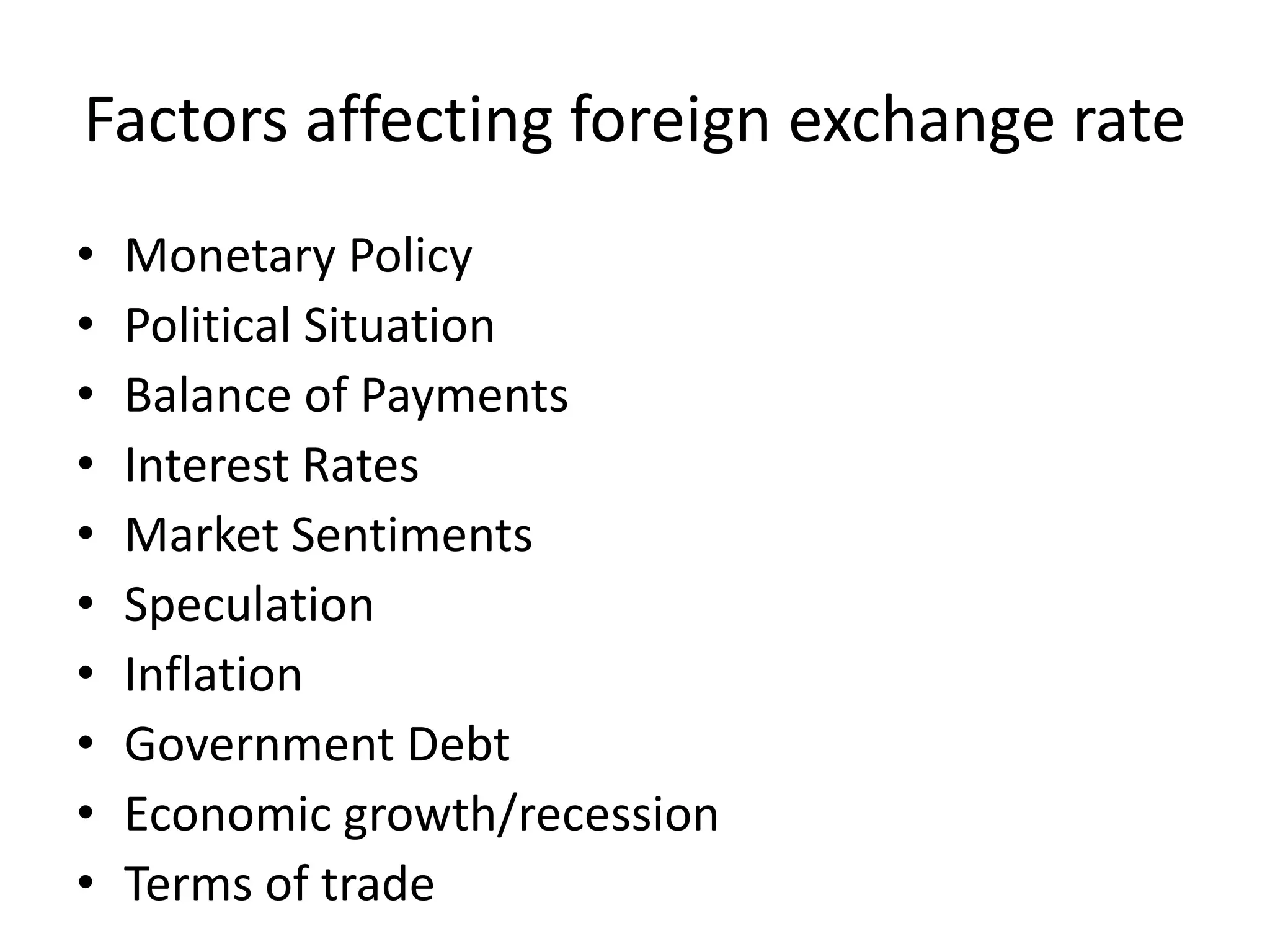 Foreign exchange and balance of payments | PPTX