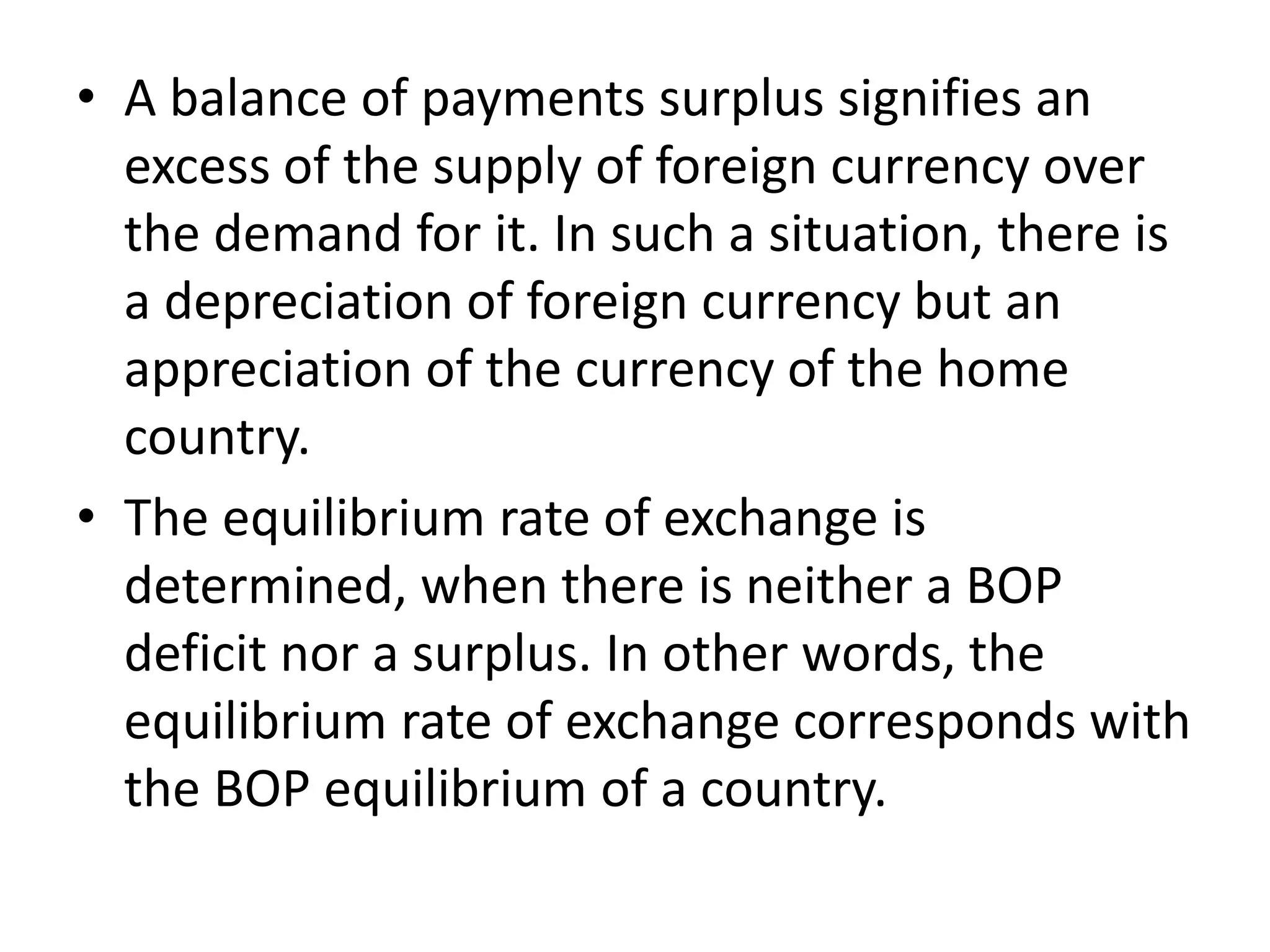 Foreign exchange and balance of payments | PPTX