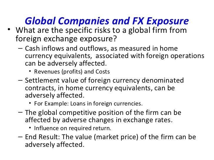 Foreign exchange exposure PPT Foreign exchange exposure PPT