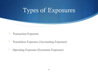 Foreign exchange exposure | PPT