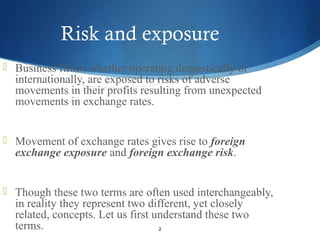 Foreign exchange exposure | PPT