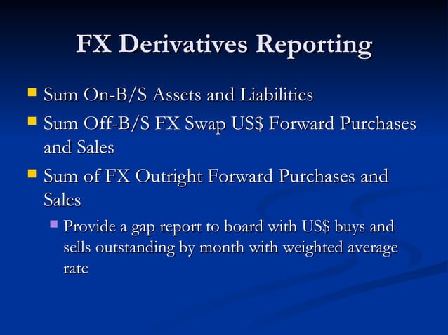 Foreign Exchange (Fx) Derivatives | PPT