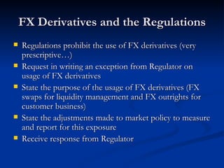 Foreign Exchange (Fx) Derivatives | PPT