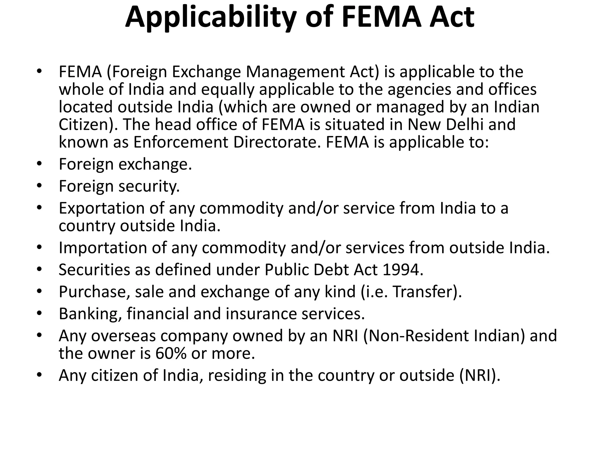 Foreign Exchange Management Act – FEMA.pptx