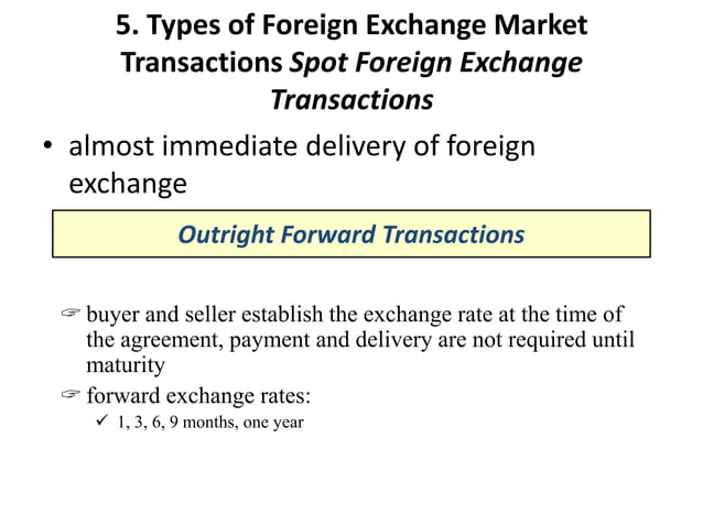 Foreign exchange market | PPTX