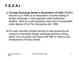 Foreign exchange market and it's structure in india | PDF