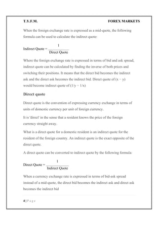 Foreign exchange market | PDF