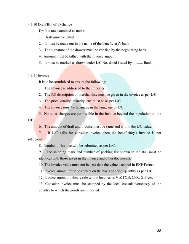 Foreign exchange operation (export procedure) of prime bank | PDF ...